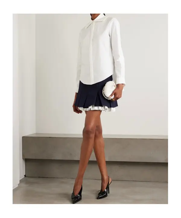 SHUSHU/TONG Ruffled Collar Shirt With Long Sleeves