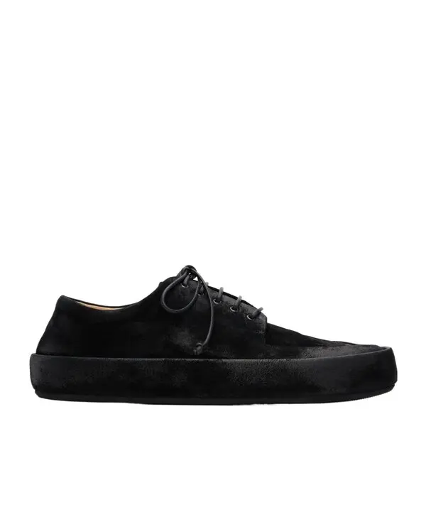 Marsèll Lace-up Round Toe Derby With Distressed Upper