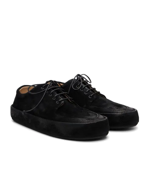 Marsèll Lace-up Round Toe Derby With Distressed Upper