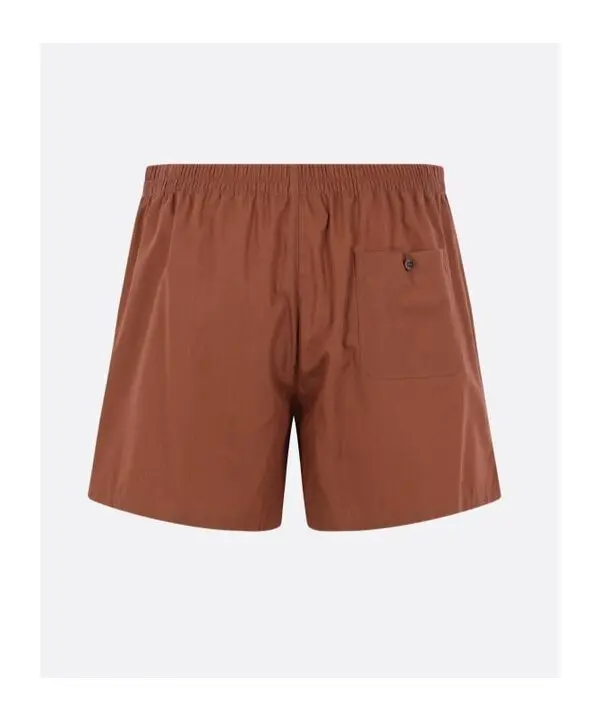 Dolce & Gabbana Dolce Gabbana Logo Patch Poplin Boxer Shorts