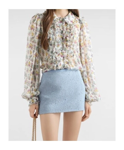 Dolce & Gabbana Ruffled Floral Blouse - No