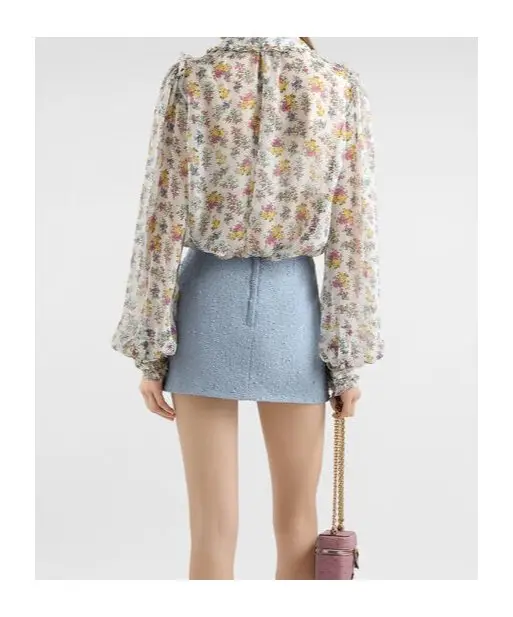 Dolce & Gabbana Ruffled Floral Blouse - No