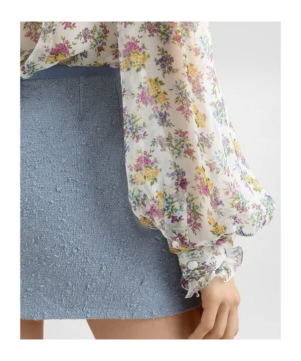 Dolce & Gabbana Ruffled Floral Blouse - No