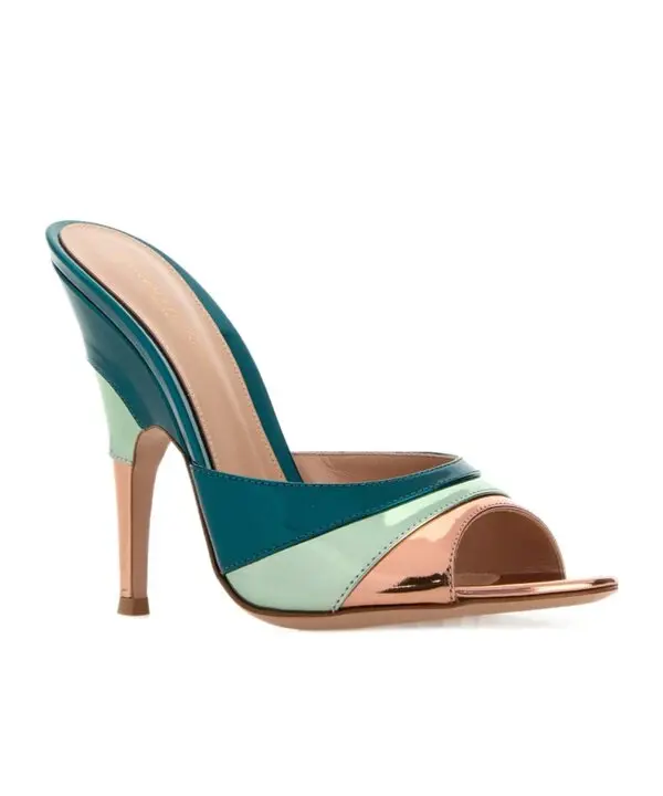 GIANVITO ROSSI Marea Metallic Mules