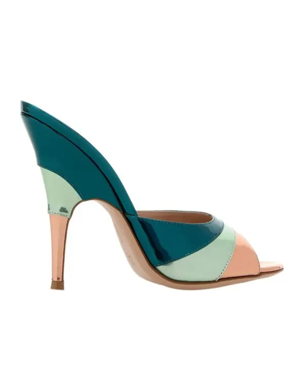 GIANVITO ROSSI Marea Metallic Mules