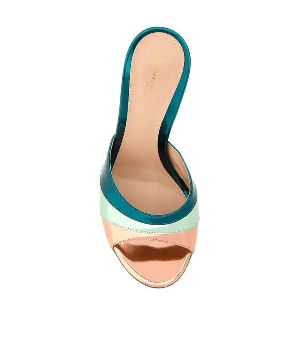 GIANVITO ROSSI Marea Metallic Mules