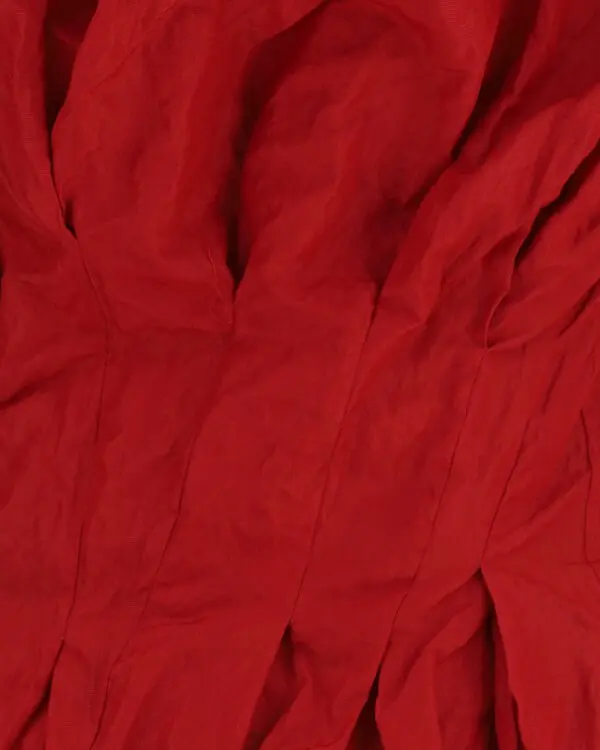 Magda Butrym Gathered Cotton Blend Off-shoulder Shirt - Red