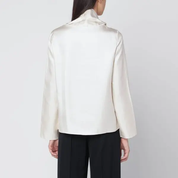LOULOU STUDIO High-neck Shirt With Drawstring