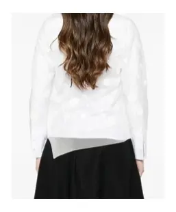 Junya Watanabe Long-sleeve Jacquard Polka-dot Cardigan