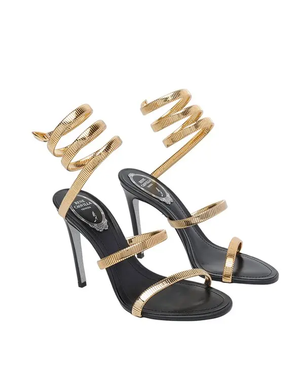 Rene Caovilla Embellished Stiletto Heeled Sandals - Multicolor