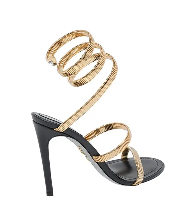 Rene Caovilla Embellished Stiletto Heeled Sandals - Multicolor