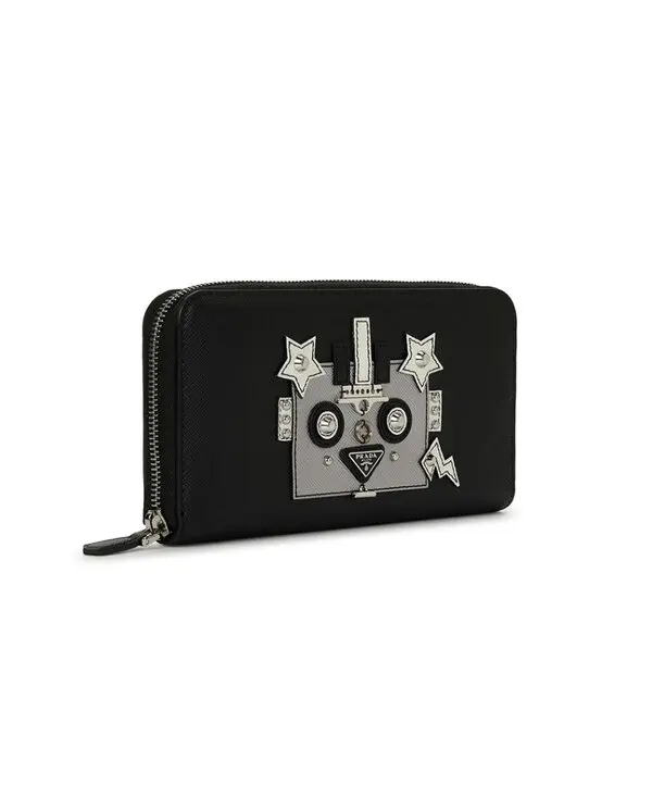 Prada Logo Zipper Wallet