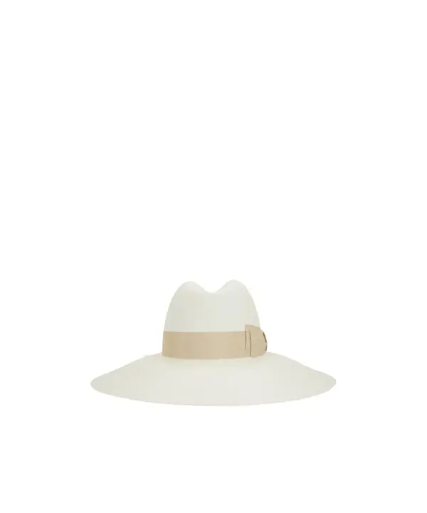 Borsalino Sophie Wide-brim Hat - White