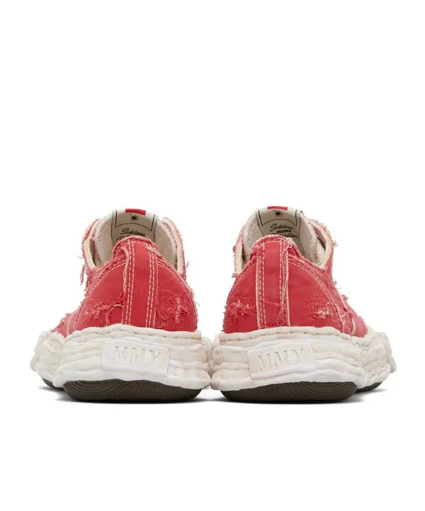 Mihara Yasuhiro Peterson23 Distressed Lace-up Sneakers - Red