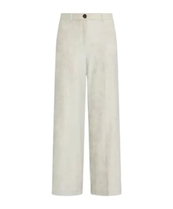 Marella Belted Wide Leg Trousers - White