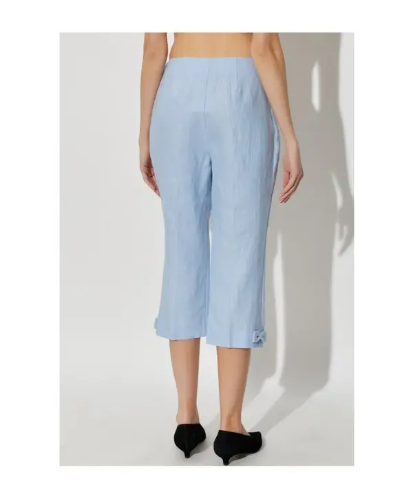 Posse Harper Cropped Trousers With Bow Detailing