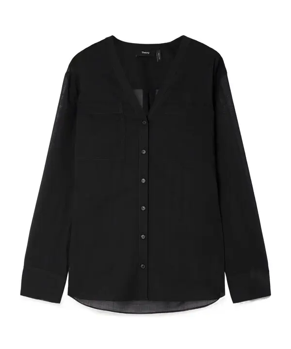 Theory Wool Blend Shirt
