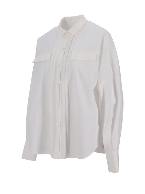 SHUSHU/TONG Cotton Shirt With Front Inserts
