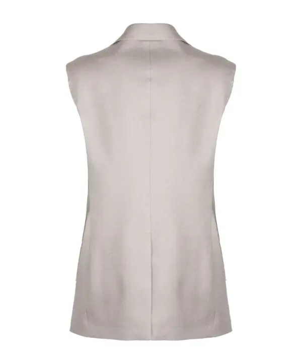 Tagliatore Bernice Double-breasted Sleeveless Blazer - Gray
