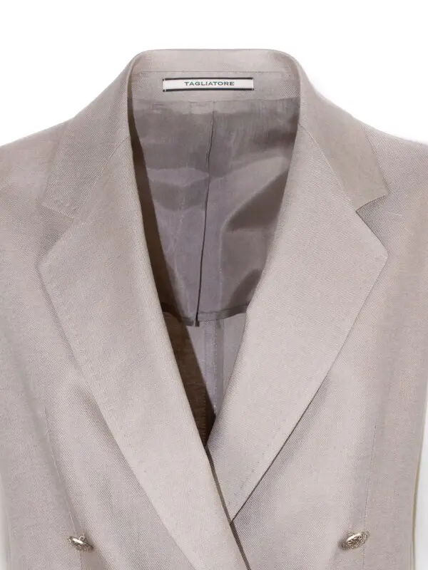 Tagliatore Bernice Double-breasted Sleeveless Blazer - Gray