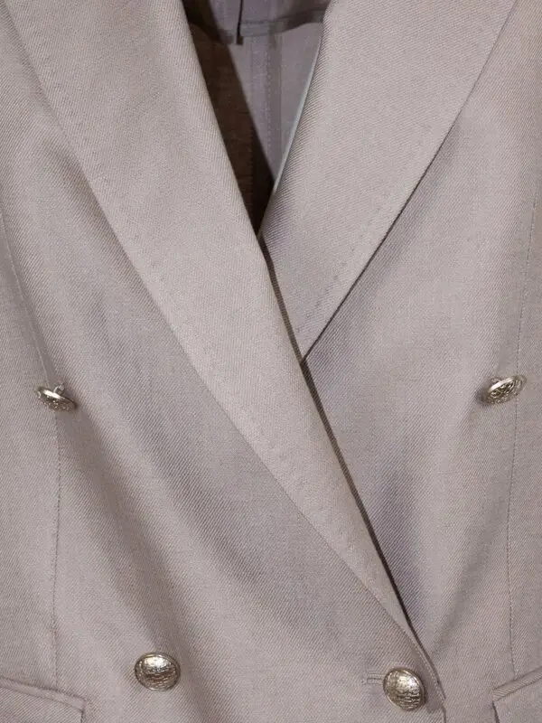 Tagliatore Bernice Double-breasted Sleeveless Blazer - Gray