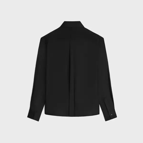 Celine Silk Twill Lavalliere Shirt