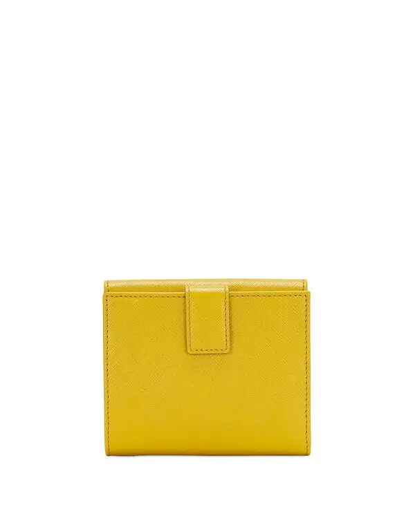 FERRAGAMO Logo Buckle Wallet - Yellow