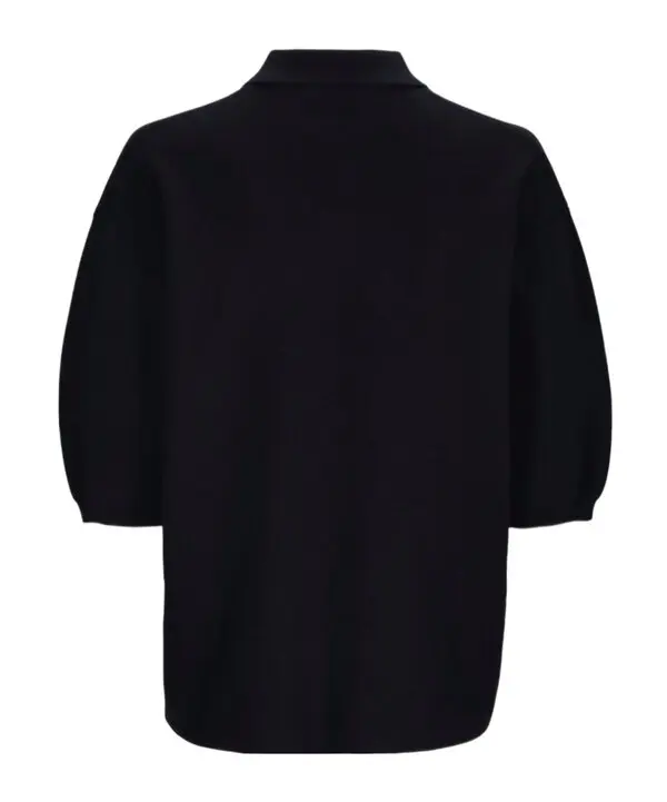 THE FRANKIE SHOP Nola Knit Polo Top