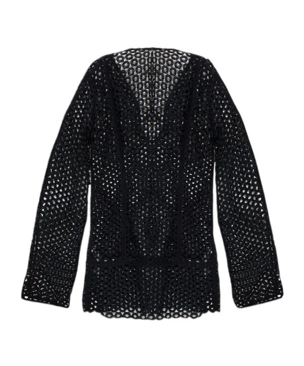 Cult Gaia Cut-out Long-sleeve Mini Dress - Black