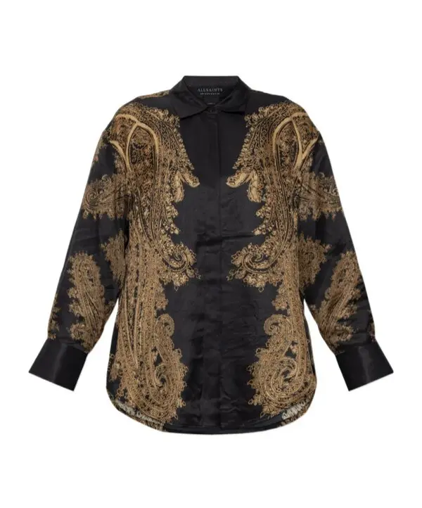 ALLSAINTS Bernie Long-sleeved Printed Shirt