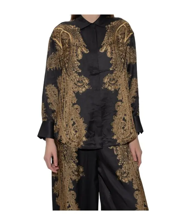 ALLSAINTS Bernie Long-sleeved Printed Shirt