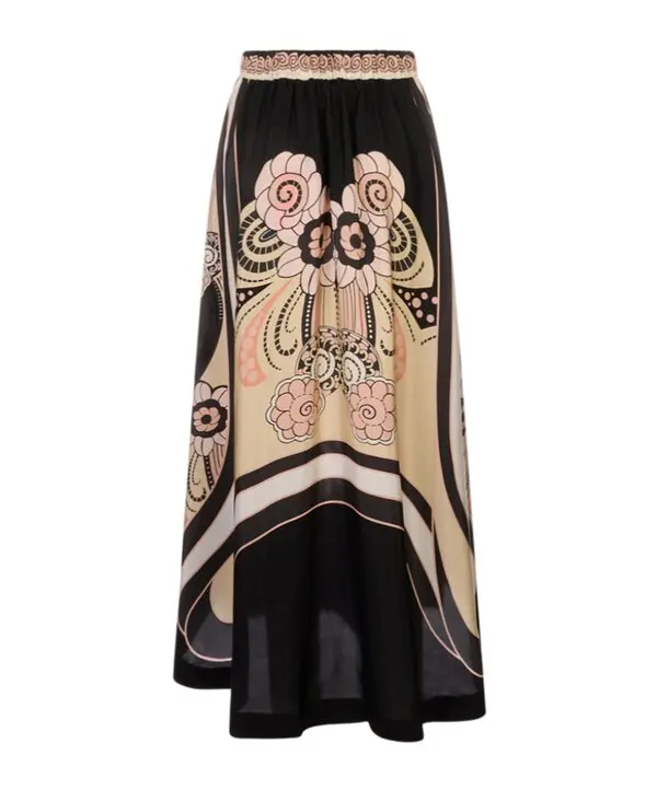 La DoubleJ Printed Maxi Skirt