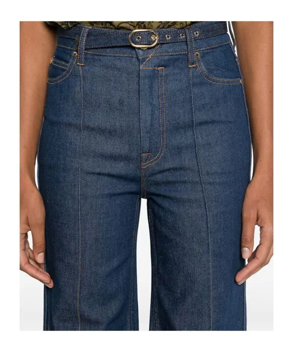 Zimmermann Belted Wide-leg Jeans - Blue