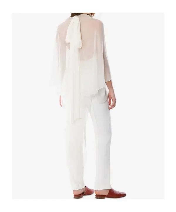 Alberta Ferretti Draped Halter Neck Blouse