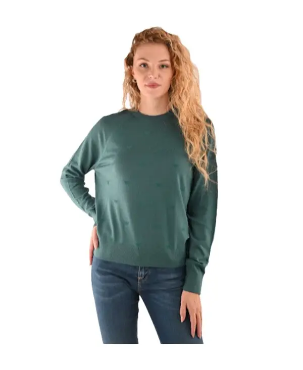 Emporio Armani Logo-embroidered Round Neck Jumper