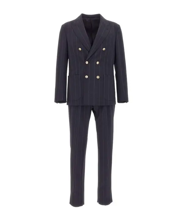Eleventy Pinstripe Double-breasted Suit