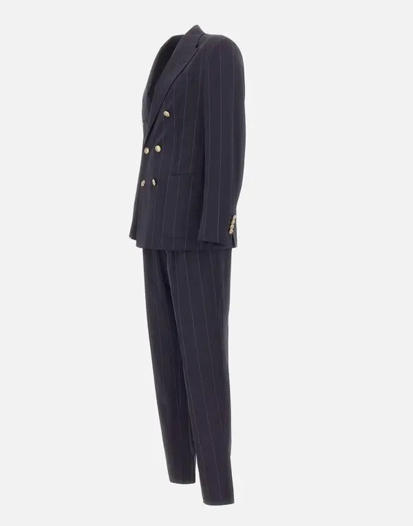 Eleventy Pinstripe Double-breasted Suit