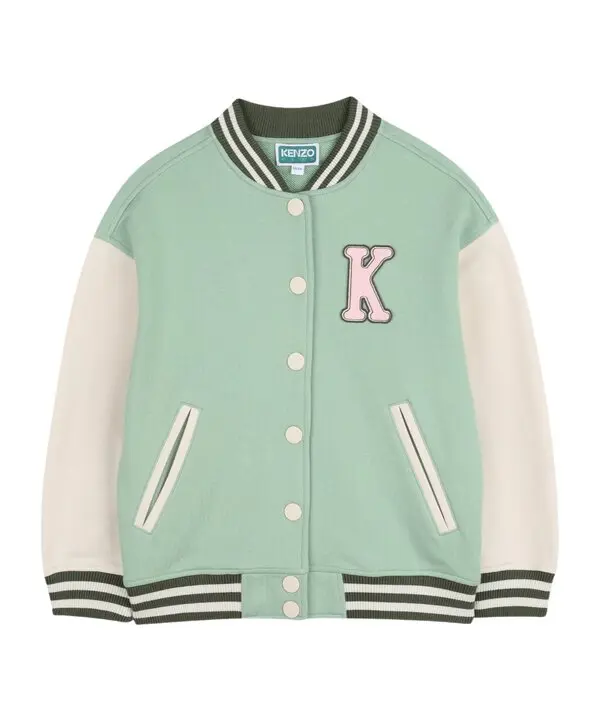 Kenzo Appliqué Striped Bomber Jacket