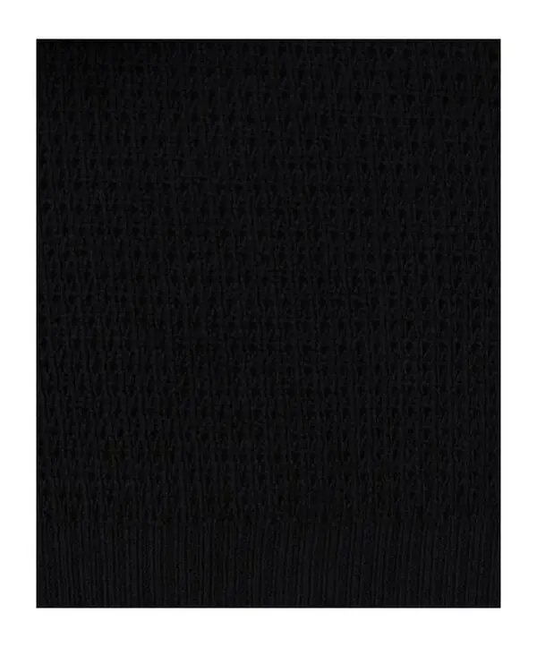 ROBERTO COLLINA Open-knit Short-sleeve T-shirt - Black