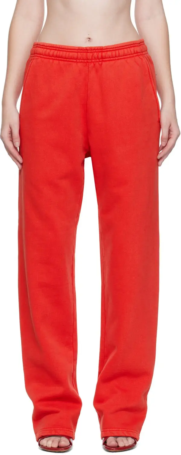 ENTIRE STUDIOS Straight-leg Sweatpants - Red