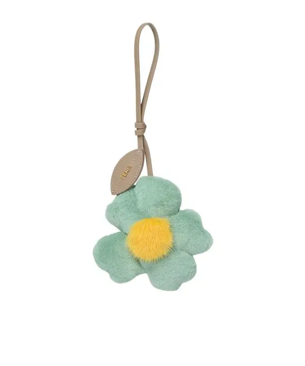 Fendi Sunny Side Flowers Shearling Charm
