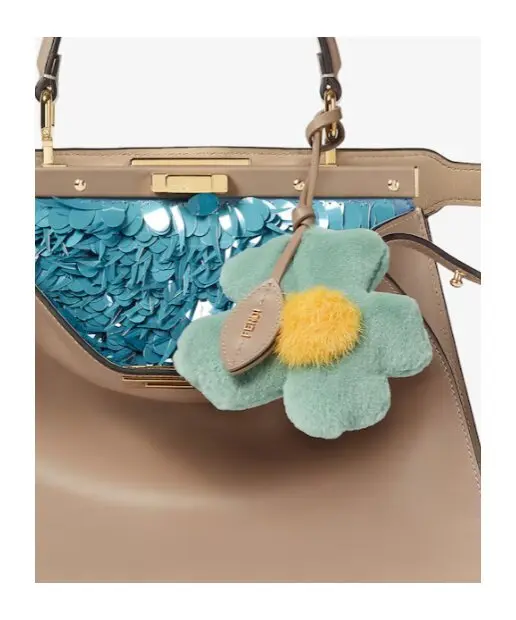 Fendi Sunny Side Flowers Shearling Charm