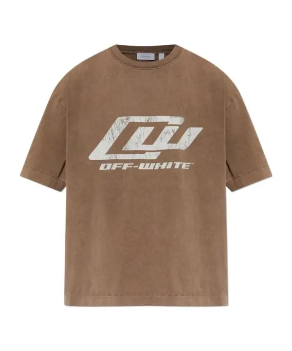 Off-White Owr Skate Fade Graphic T-shirt - Brown