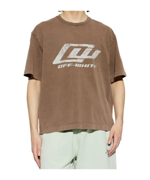 Off-White Owr Skate Fade Graphic T-shirt - Brown