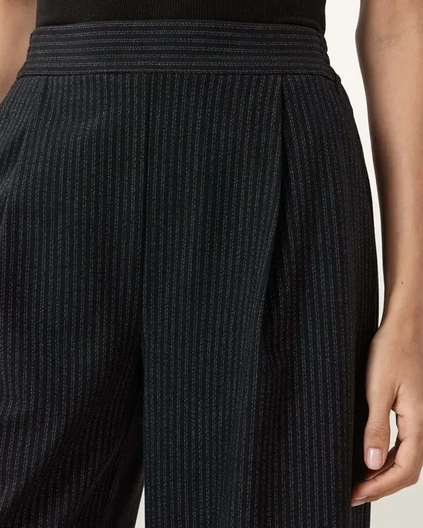 ALLSAINTS Aleida Pinstripe Wide-leg Pants