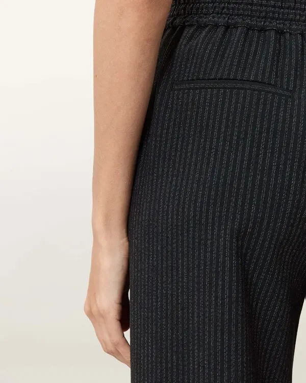 ALLSAINTS Aleida Pinstripe Wide-leg Pants