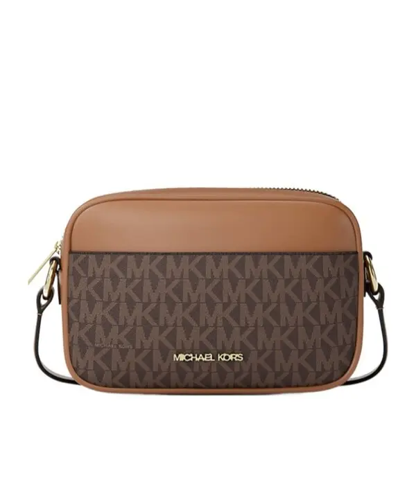 Michael Kors Jet Set Small Signature Logo Camera Crossbody Bag