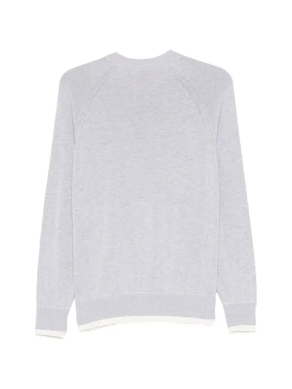 Eleventy Long-sleeve Knitwear With Round Neck - Light Gray