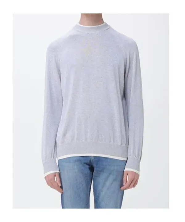 Eleventy Long-sleeve Knitwear With Round Neck - Light Gray