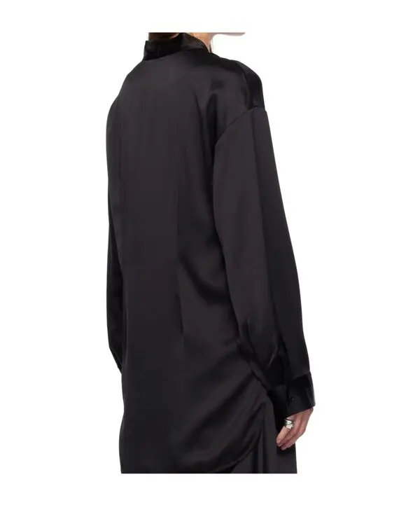 LISA YANG V-neck Button-up Shirt